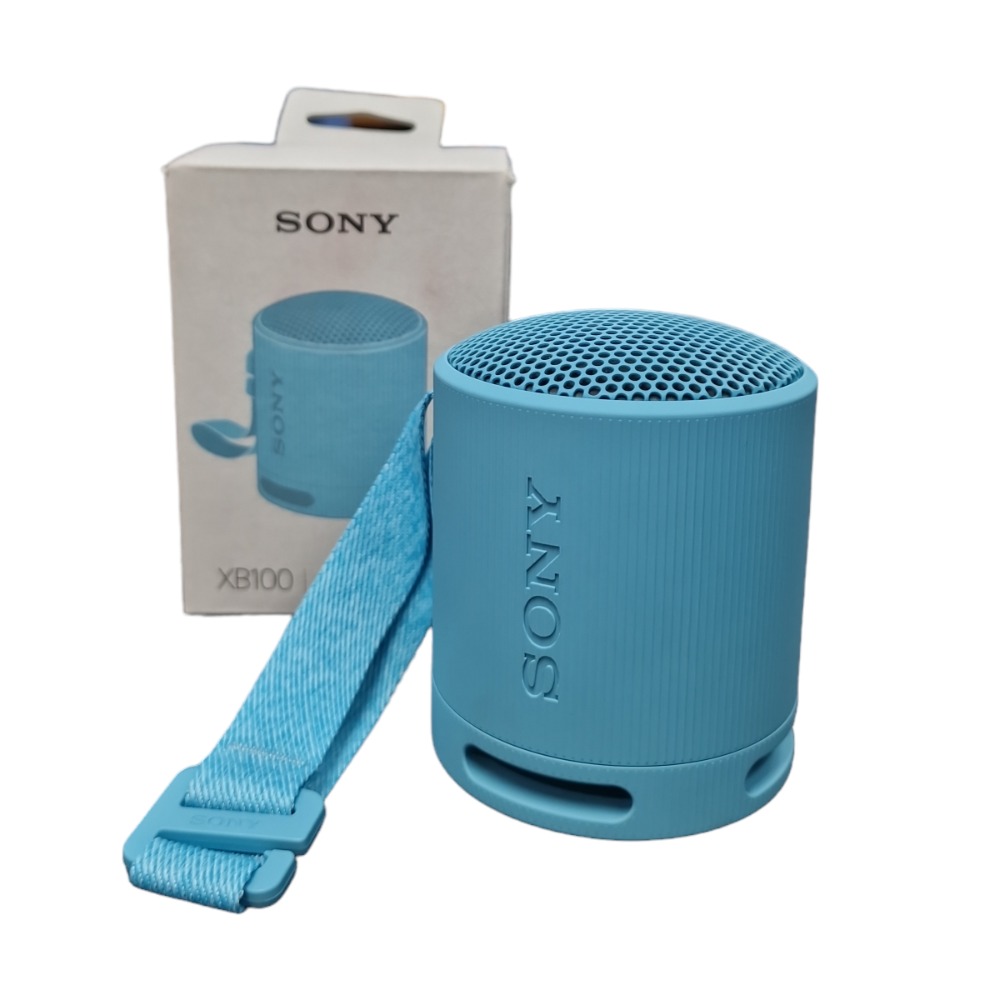 Pre-owned Sony SRS-XB100 Portable Bluetooth Speaker - Blue - Own4Less